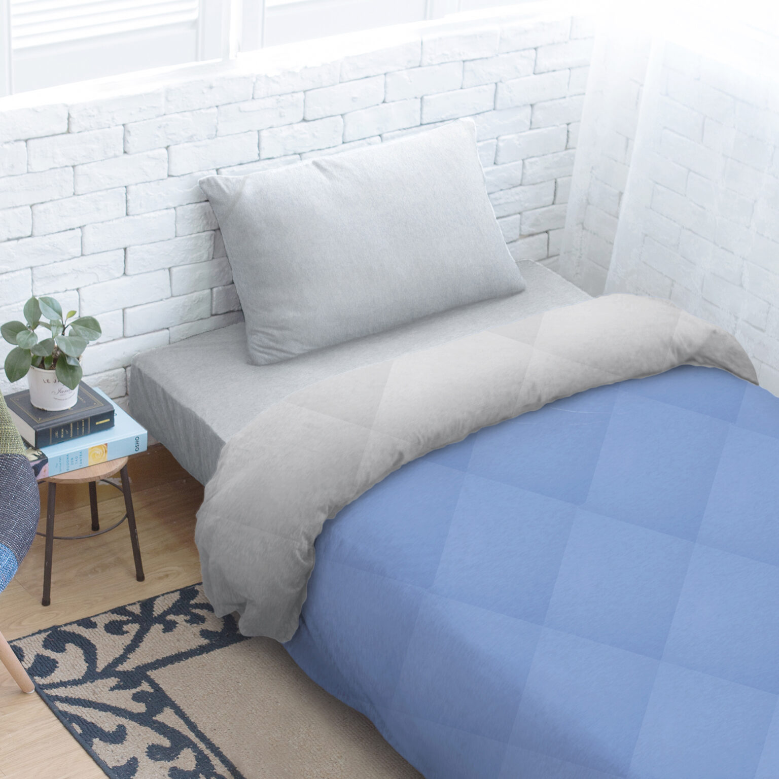 Double – Four seasons essential – Double side imitation silk cotton ...